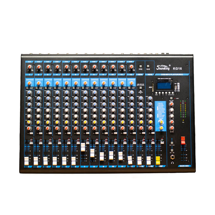 Consola Análoga Soundking 16 Mic/Line 2 Stereo con Grabador Bluetooth ...